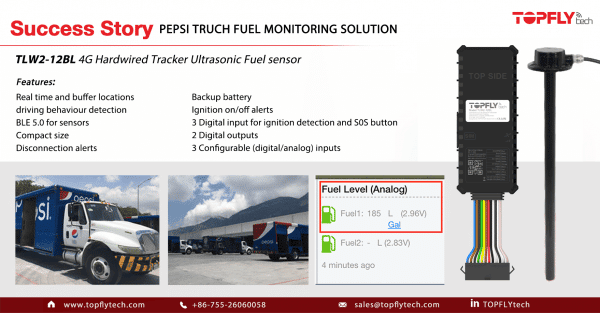 Success Story | Pepsi Fuel Monitoring Solution - TOPFLYtech